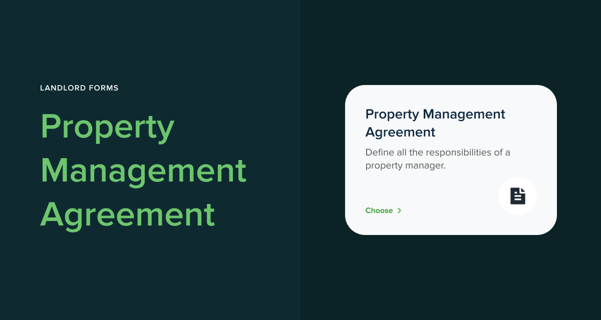 Property Management Agreement: Free Landlord Form
